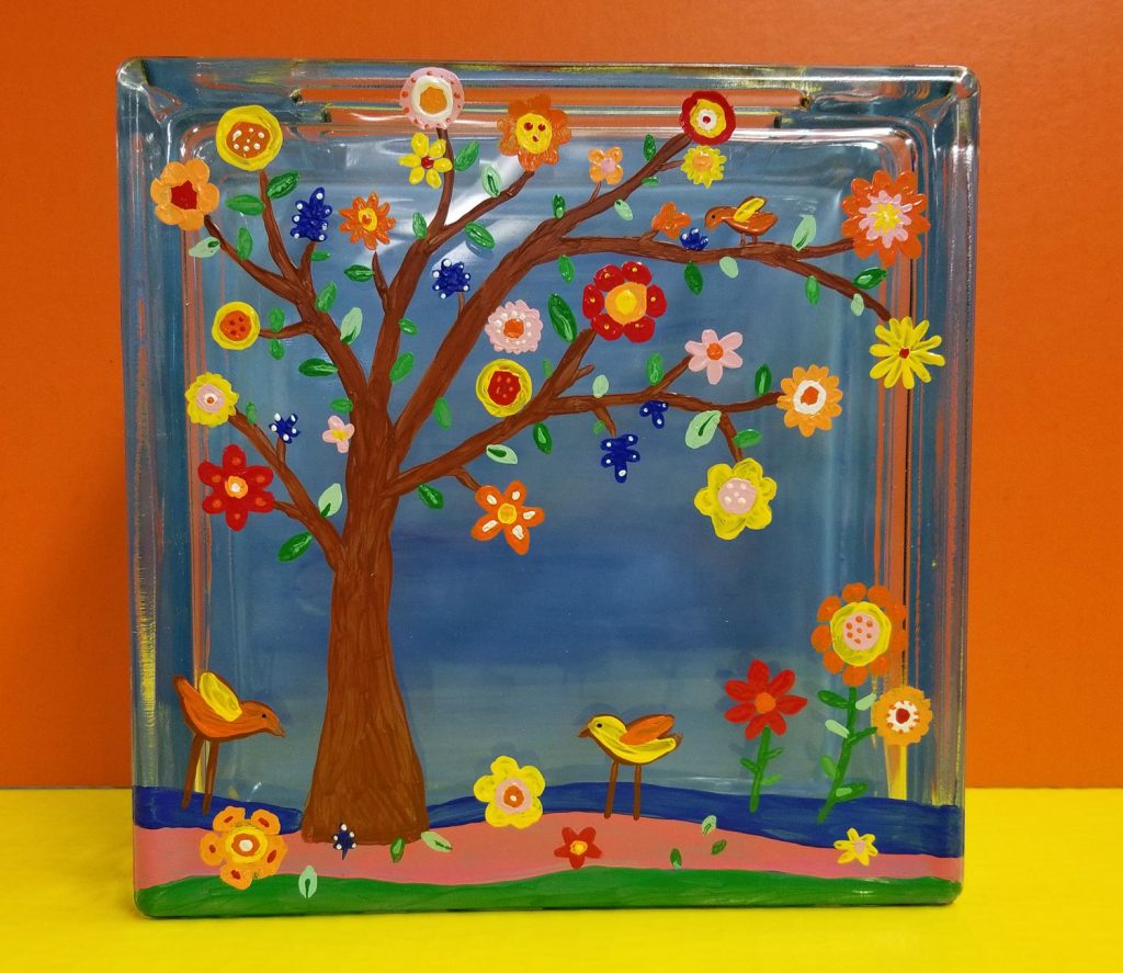Glass Block Painting | Charles H. MacNider Art Museum